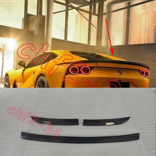 Real Carbon Fiber Rear Trunk Spoiler Wing For Ferrari 812 GTS Superfast ...