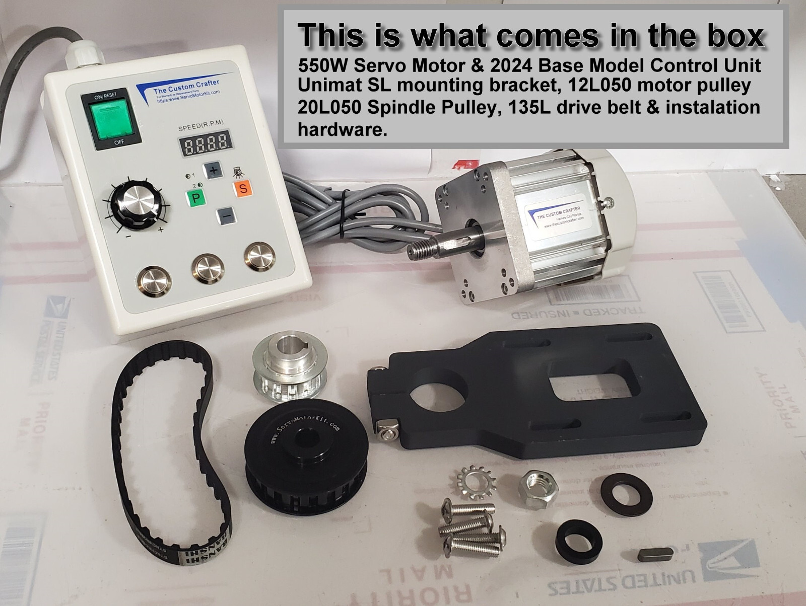 Emco Unimat Lathe 550W Variable Speed Servo Motor Upgrade with instant ...