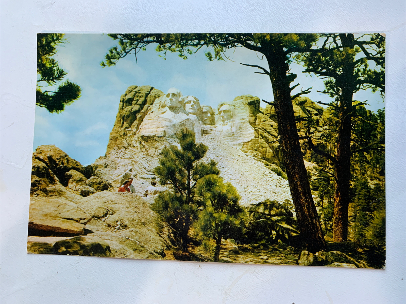 Vintage Extra Large 5x8 Mount Rushmore Postcard Black Hills South ...