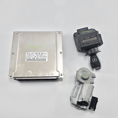 Mercedes W203 EIS Engine ECU Computer Ignition Switch Steering Lock Set ...