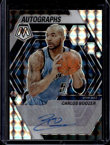 2022-23 Mosaic Carlos Boozer Auto Silver Mosaic Prizm #AM-BOO Jazz | eBay