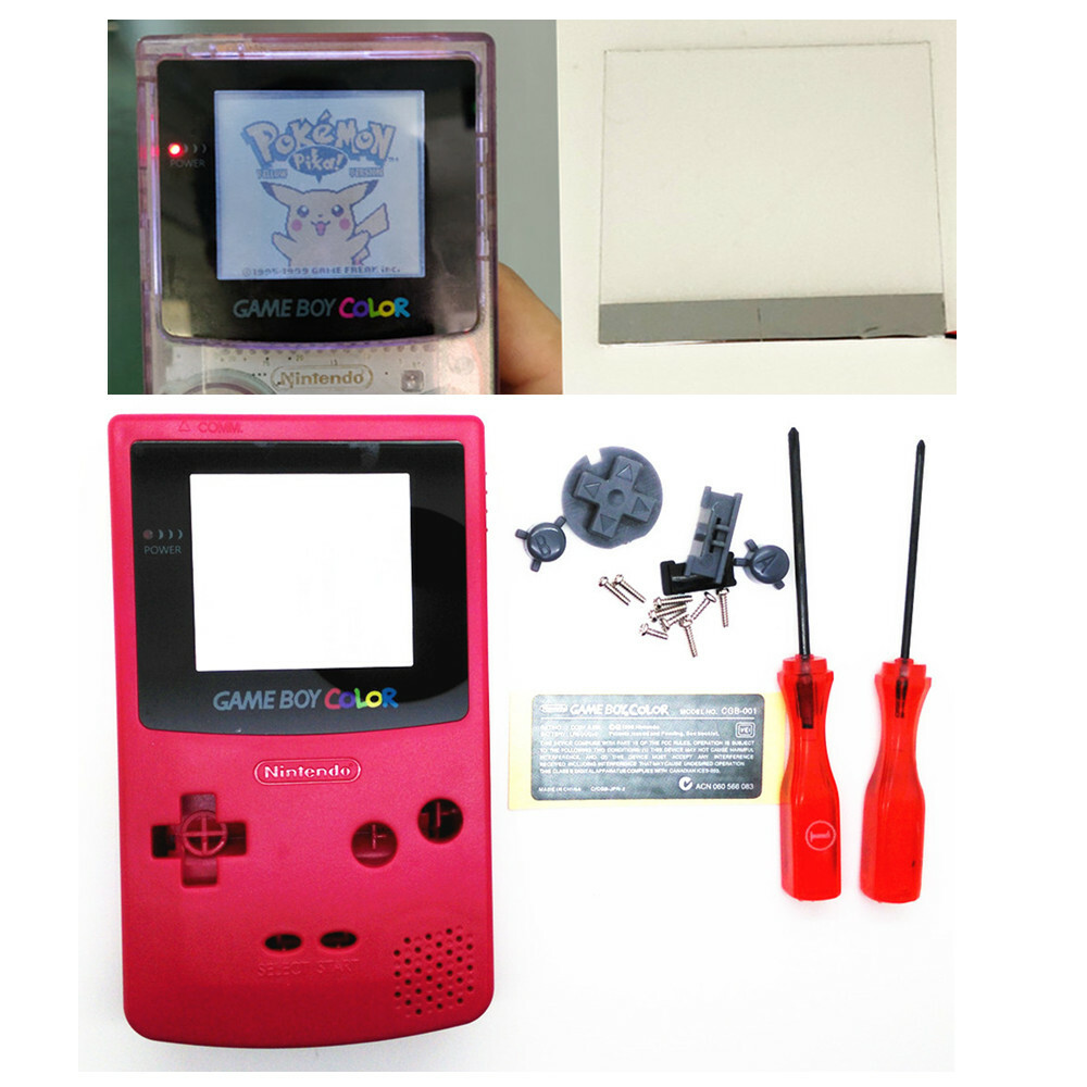 Frontlit Frontlight Front Light Kit for Nintendo Game Boy Color & Red ...