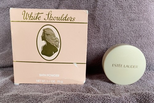 WHITE SHOULDERS By EVYAN bath Powder 2.6 Oz & ESTEE LAUDER Lucidity ...