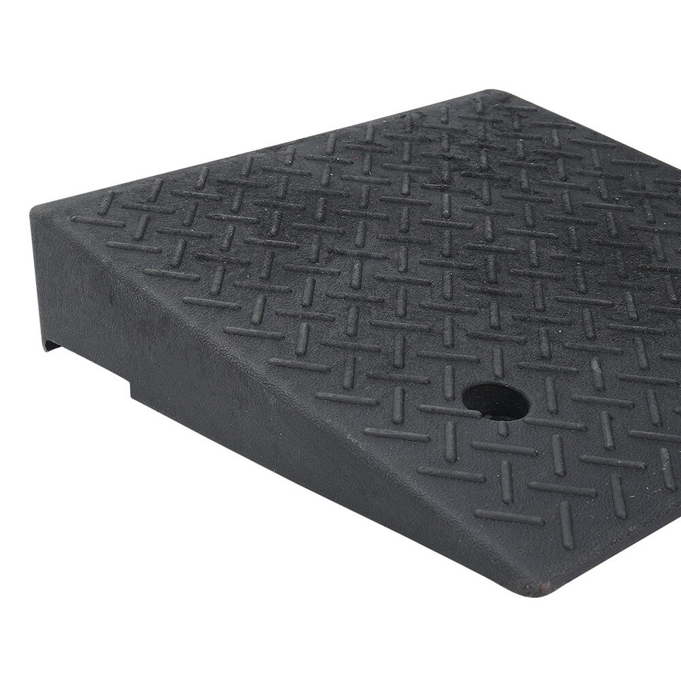 2 x Heavy Duty Rubber Kerb Ramps Driveway Car Vehicle Threshold Ramp ...