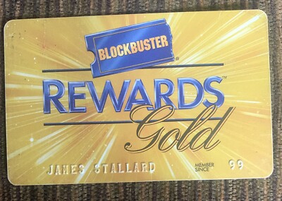 RARE VINTAGE ORIGINAL BLOCKBUSTER GOLD REWARD VIDEO MEMBERSHIP CARD | eBay