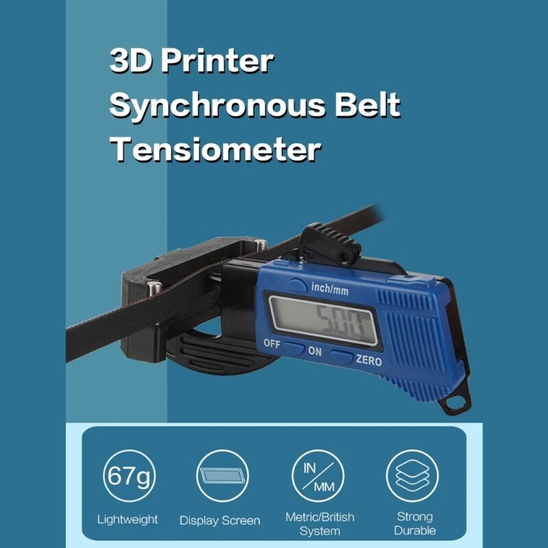 Printers Belt Tension Gauge 2GT Timing Belt Tensiometer Measure Meter ...