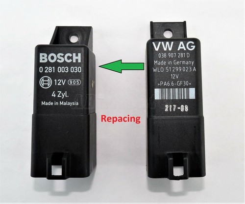 Honda /02-12 Diesel 9-Pin Glow Plugs (Replacement) Relay Bosch ...