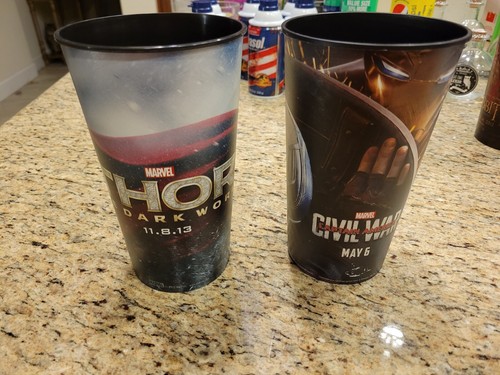 Marvel Civil War Captain America & Thor Movie Promo Plastic Cup 44oz | eBay