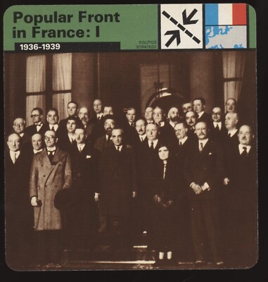Popular Front France: I Edito Service Card Second World War II Politics ...
