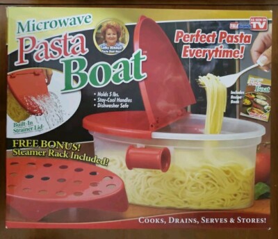 NIB Microwave PASTA BOAT by Telebrands As Seen On TV Perfect Pasta | eBay