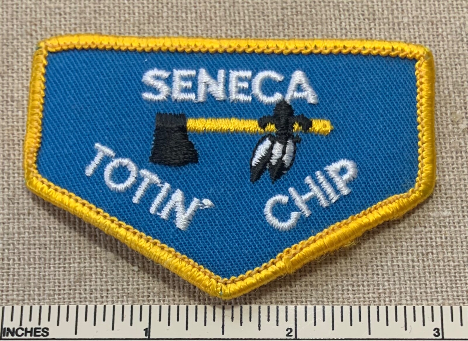 Vintage SENECA TOTIN' CHIP Boy Scout Woodsman Award PATCH Council ...