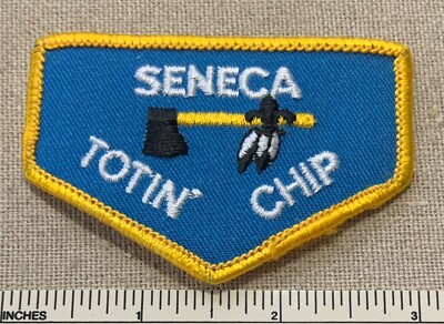 Vintage SENECA TOTIN' CHIP Boy Scout Woodsman Award PATCH Council ...