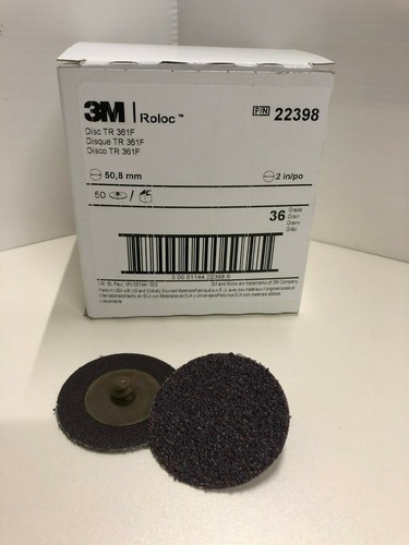 3M™ Roloc™ Part: 361F 22398 Grit P36 50mm x 50 Discs | eBay