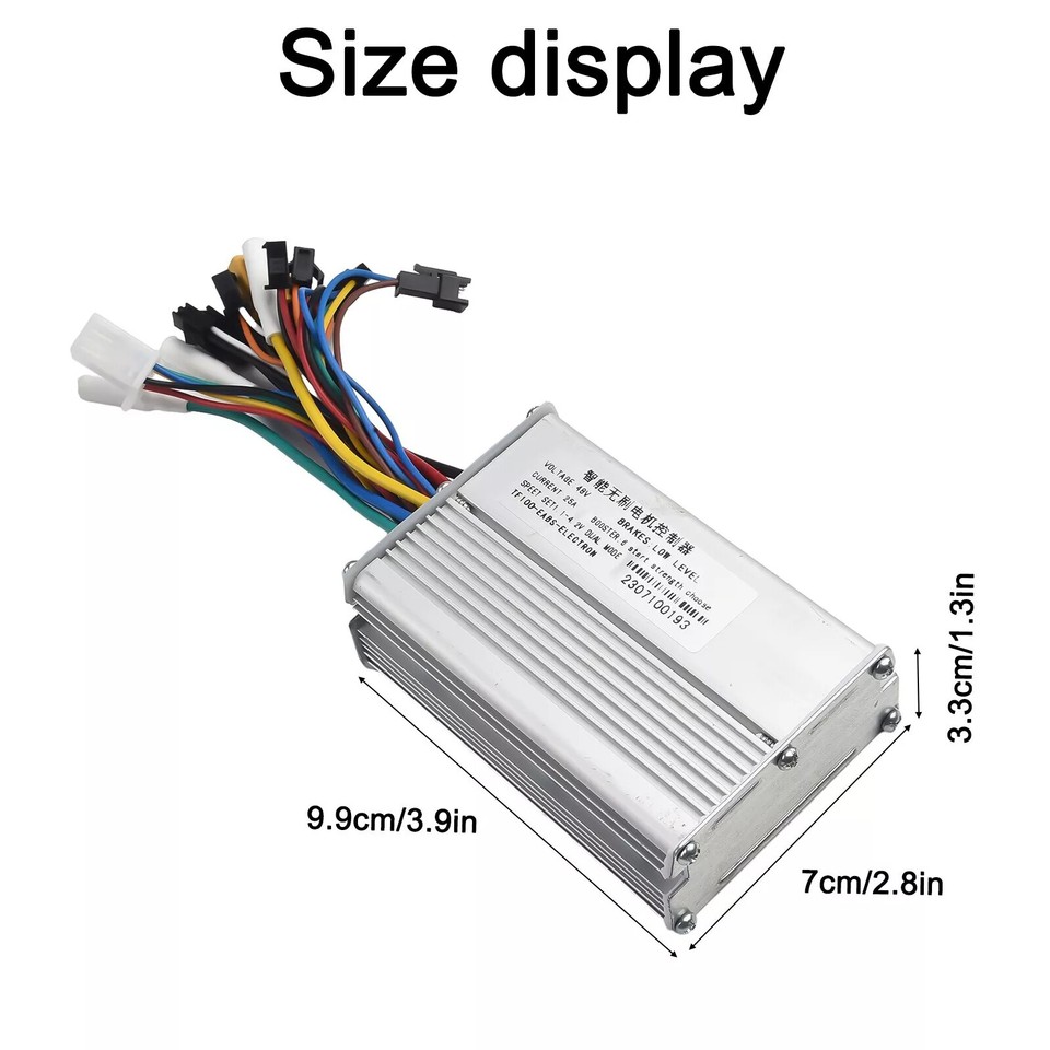 For Scooter Motor Speed Controller 48V 25A 1200W Brushless Motor ...
