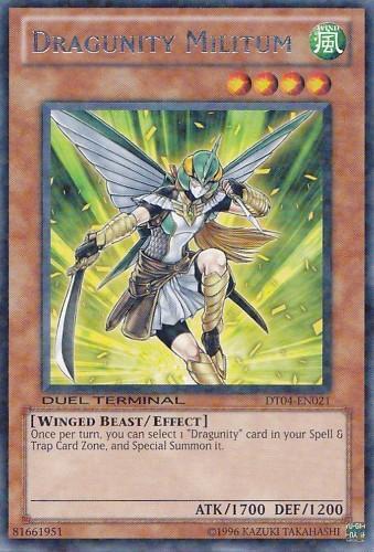 1 x Dragunity Militum DT04-EN021 Duel Terminal Rare Parallel Rare 1st ...