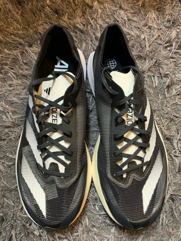 NEW Adidas Adizero Adios 8 Carbon Cloud White Core Black ID6902 Men's ...