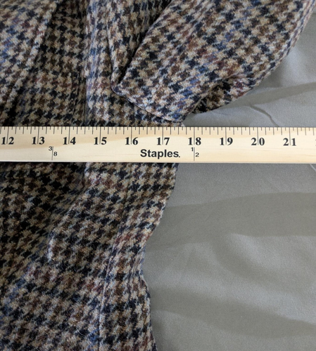 J.Crew Rhodes Blazer Jacket Wool Tweed Houndstooth Elbow Patches Brown ...