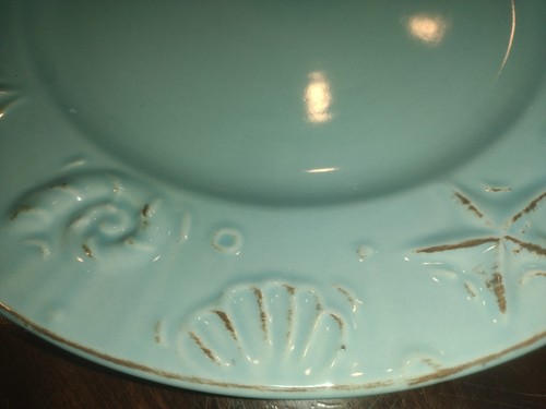 Thomson Pottery Cape Cod BLUE Seashells Dinner Plate 10-3/4" | eBay
