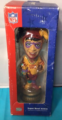 Super Bowl Forever Collectibles XXXVI Jester Part #1 of 2 Bobble Head ...