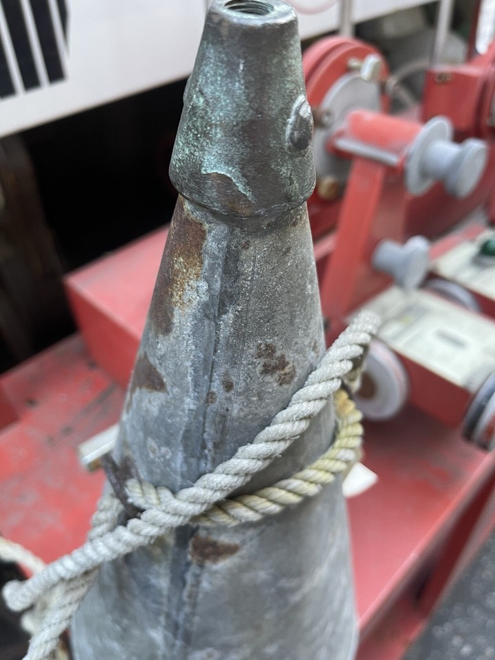 Wheeling Vintage Metal FIRE Galvanized Bucket Cone With Handle | eBay