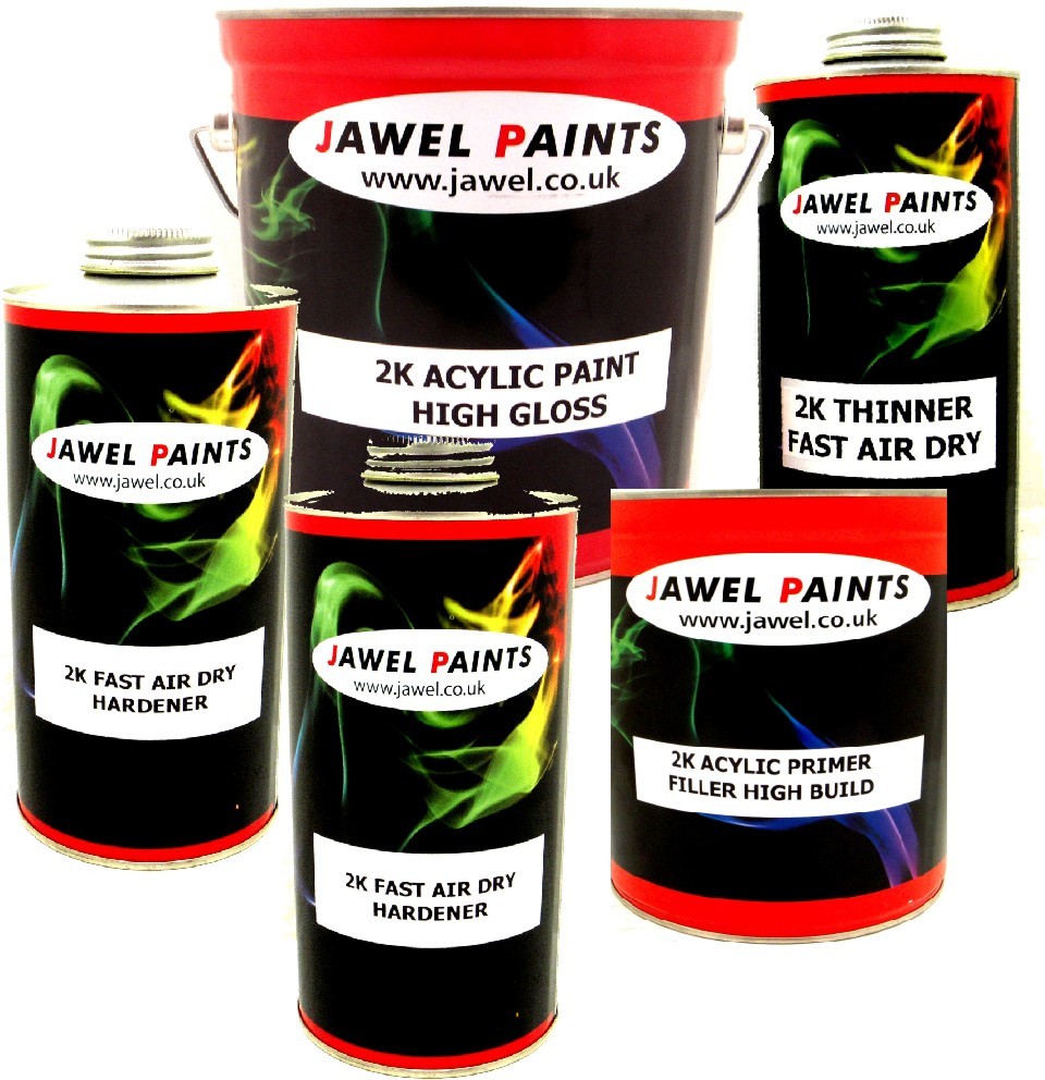 CAR PAINT 2K ACRYLIC 6.5 Litre PAINT KIT BRITISH STANDARD 04E53 POPPY ...