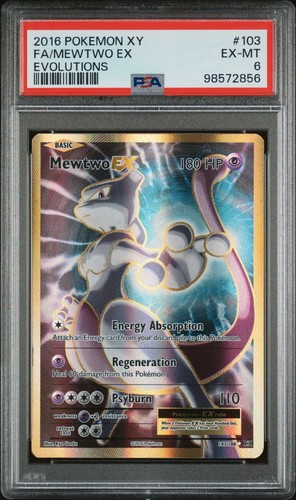 Mewtwo ex #103 Full Art PSA 6 Pokémon Evolutions | eBay