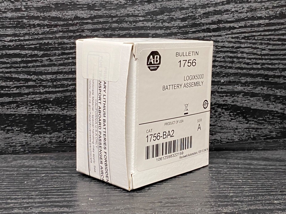 Surplus Allen Bradley 1756-BA2 Battery Assy OEM ControlLogix L6X CPU 3V ...