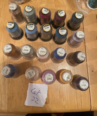 Brother lot 20 spools-40 Weight Polyester Embroidery Machine Thread ...