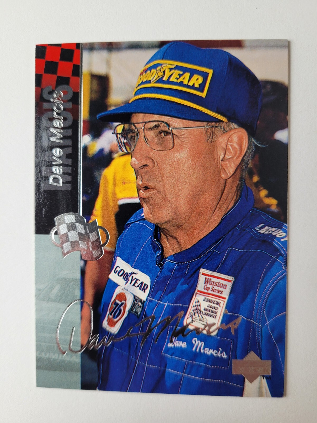 1995 Upper Deck - Silver Signatures/Electric Silver #39 Dave Marcis for ...