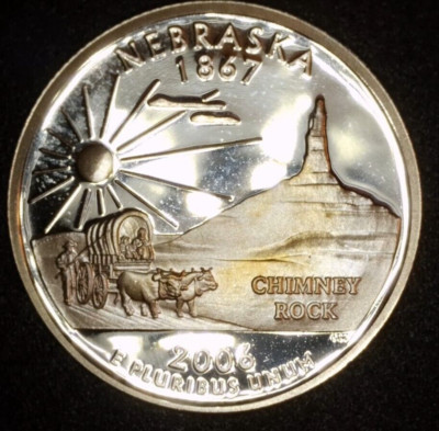 2006 S Nebraska Quarter Proof clad 25c Coin Sn100483 | eBay