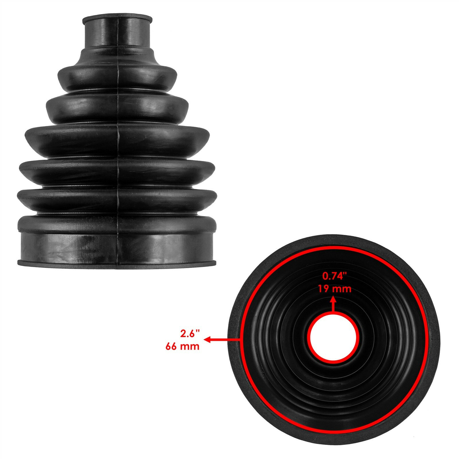 2x Front Axle CV Boot Kit Complete Left/Right For CanAm 715900299 ...