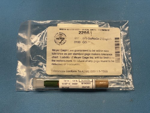 Meyer Gage CLZ Class Z Pin Gage - Go .010" | eBay