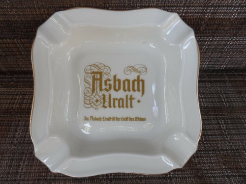 Vintage Advertising Ashtray Thomas Germany ASBACH URALT (brandy) | eBay
