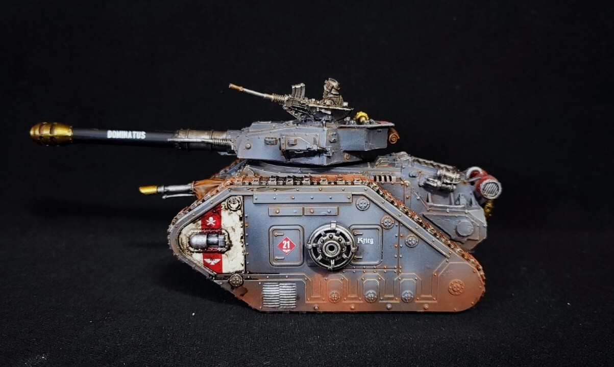 Warhammer 40k commission painted DKoK Krieg magnetized Leman Russ 2 ...