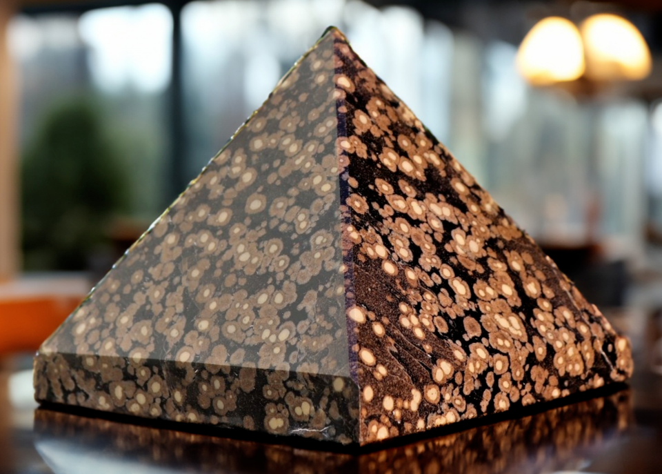135MM Brown Scapolite Pyramid Marialite Crystal Healing Pyramid ...