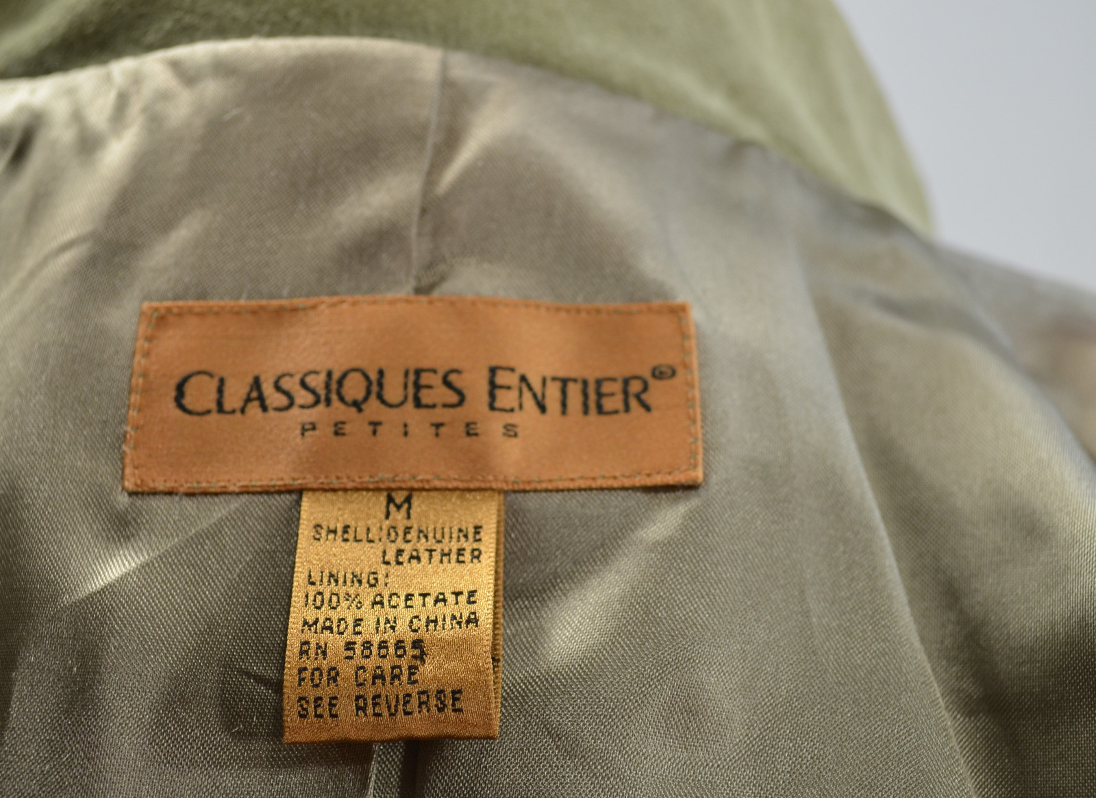 CLASSIQUES ENTIER Suede Leather Car Coat 3 button Jacket petite Blazer ...