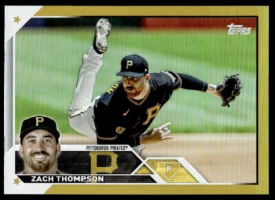 2023 Topps Gold Foil 2 Zach Thompson Pittsburgh Pirates MLB baseball ...