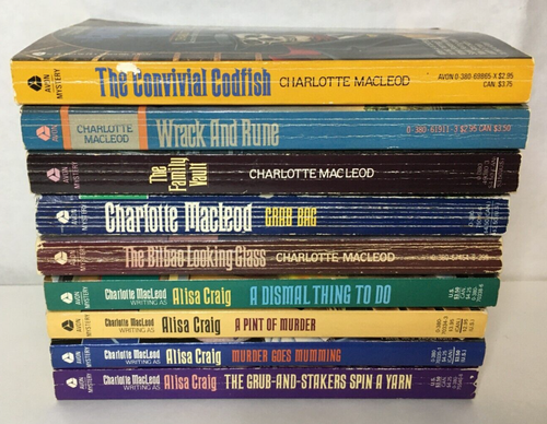 Lot of 9 Charlotte Macleod Mystery Books - Paperback Alisa Craig Murder ...