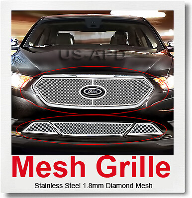 Fits 2013-2019 Ford Taurus SHO with Honeycomb Bumper Stainless Mesh ...