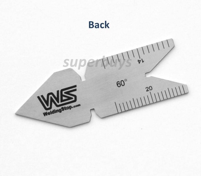 60deg Inches Center Fishtail Thread Screw Cutter Gauge Pitch Angle ...