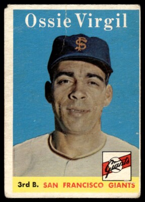 1958 Topps Ossie Virgil San Francisco Giants #107 | eBay