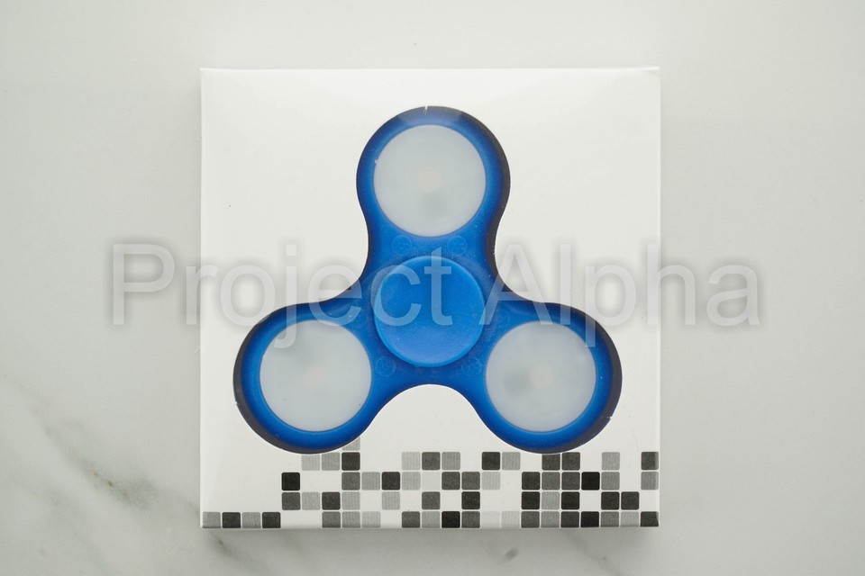 Light ABS Hand Spinner Tri Fidget Spinner Gyro Figet Desk Toy EDC Focus ...