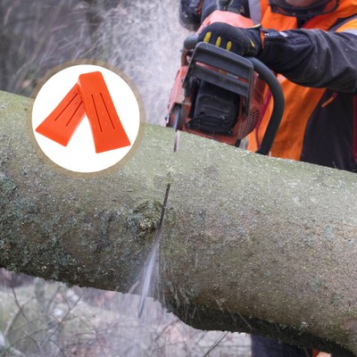 2pcs chainsaw logging wedges Logging Chock Tool Wood Cutting Wedge ...