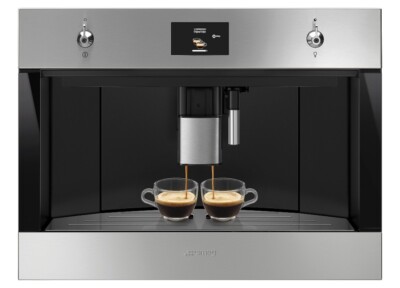 Smeg CMS4303X luxury built-in coffee machine stainless steel/cleansteel ...