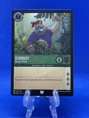 Disney Lorcana: Into The Inklands Starkey Devious Pirate 88/204 Cold ...