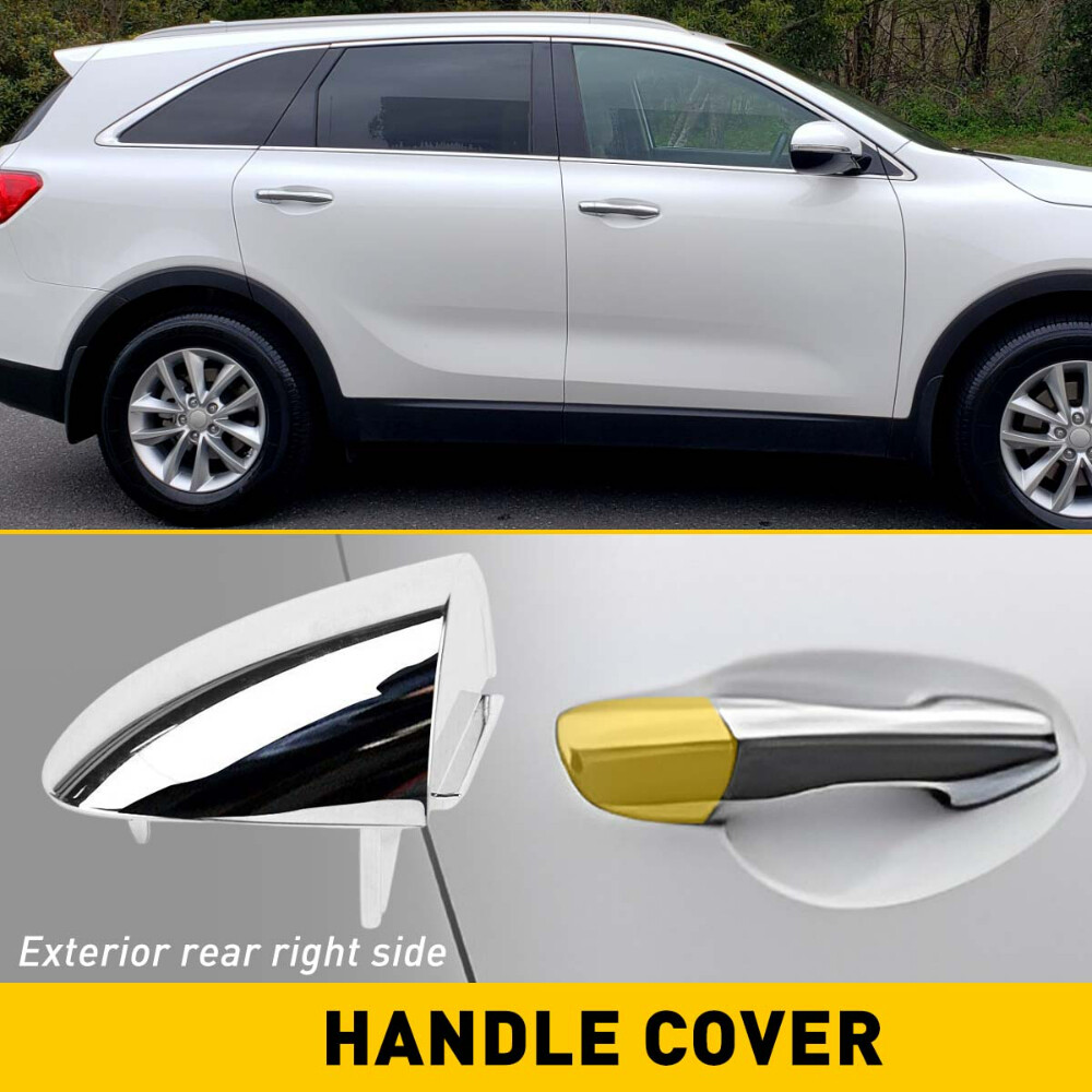 Rear Right Passenger Side Handle Cover for 2016-2020 Kia Sorento 83662 ...