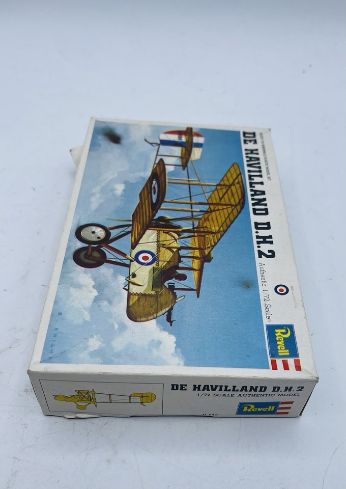 Vintage (1965) Revell 1:72 Scale DE HAVILLAND D.H.2 model kit (H-643 ...