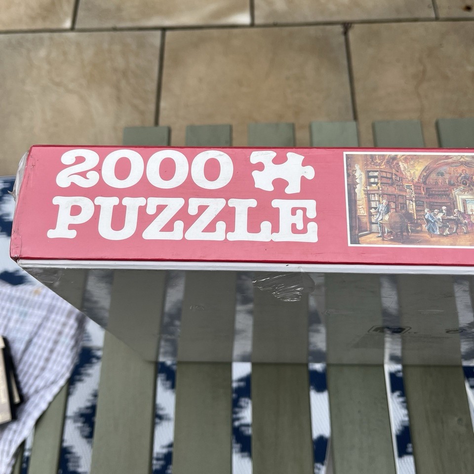 Jumbo 2000-Piece Jigsaw Puzzle In The Library Johann Hamza New And ...