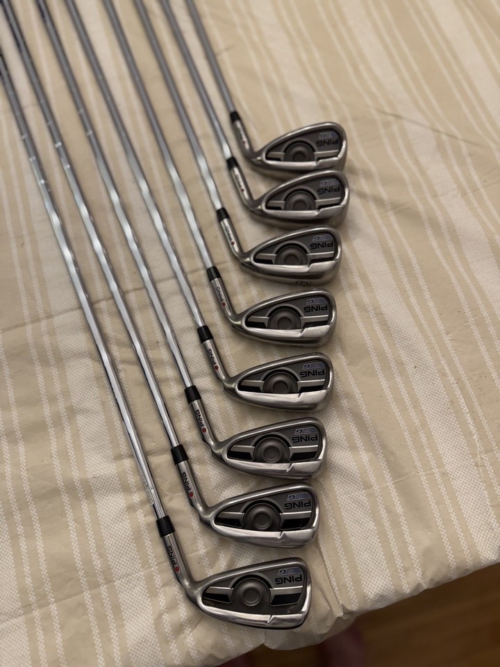 Ping G Series 2016 Iron Set 4-U Red Dot x AWT 2.0 Steel + Taylormade M2 ...