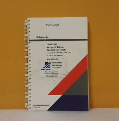 Tektronix 071-0305-01 TDS3TRG Advanced Trigger Application Module User ...